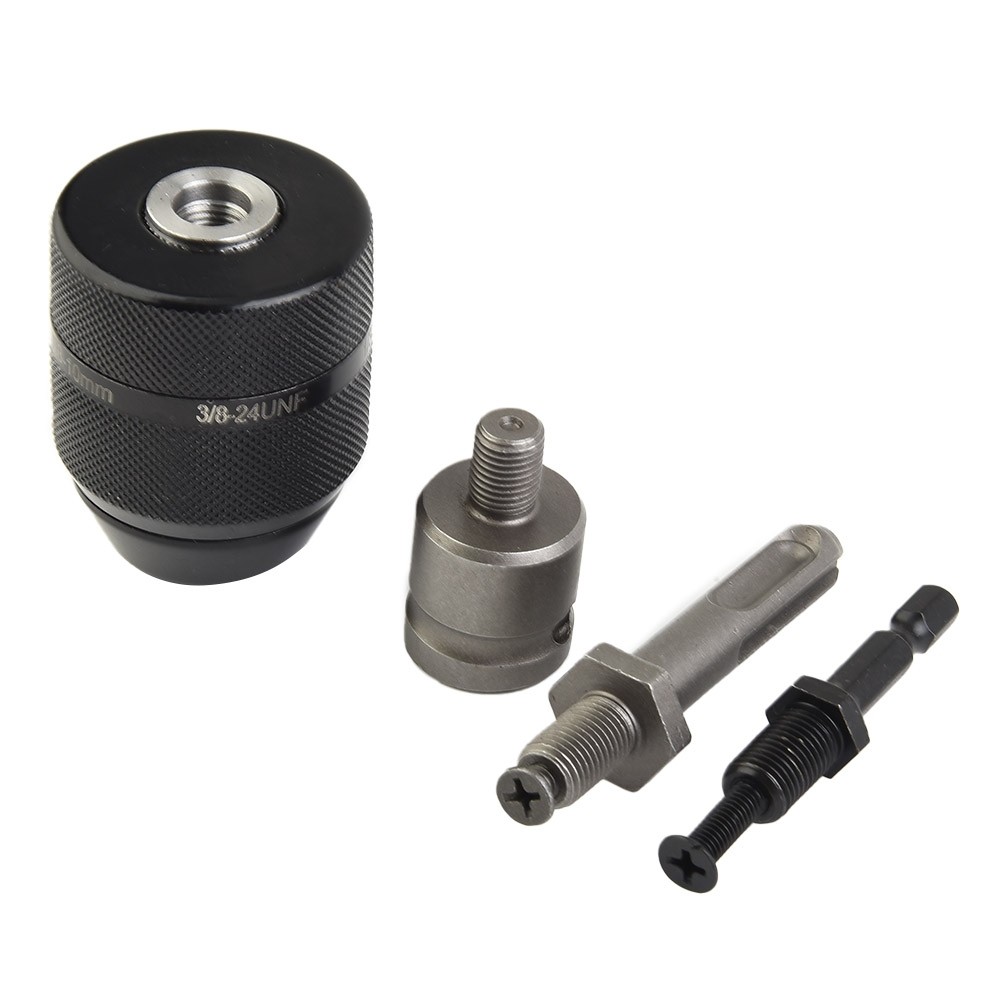 [Ready stock]4pcs 3/8-24UNF 0.8mm-10mm Keyless Metal Drill Chuck with ...