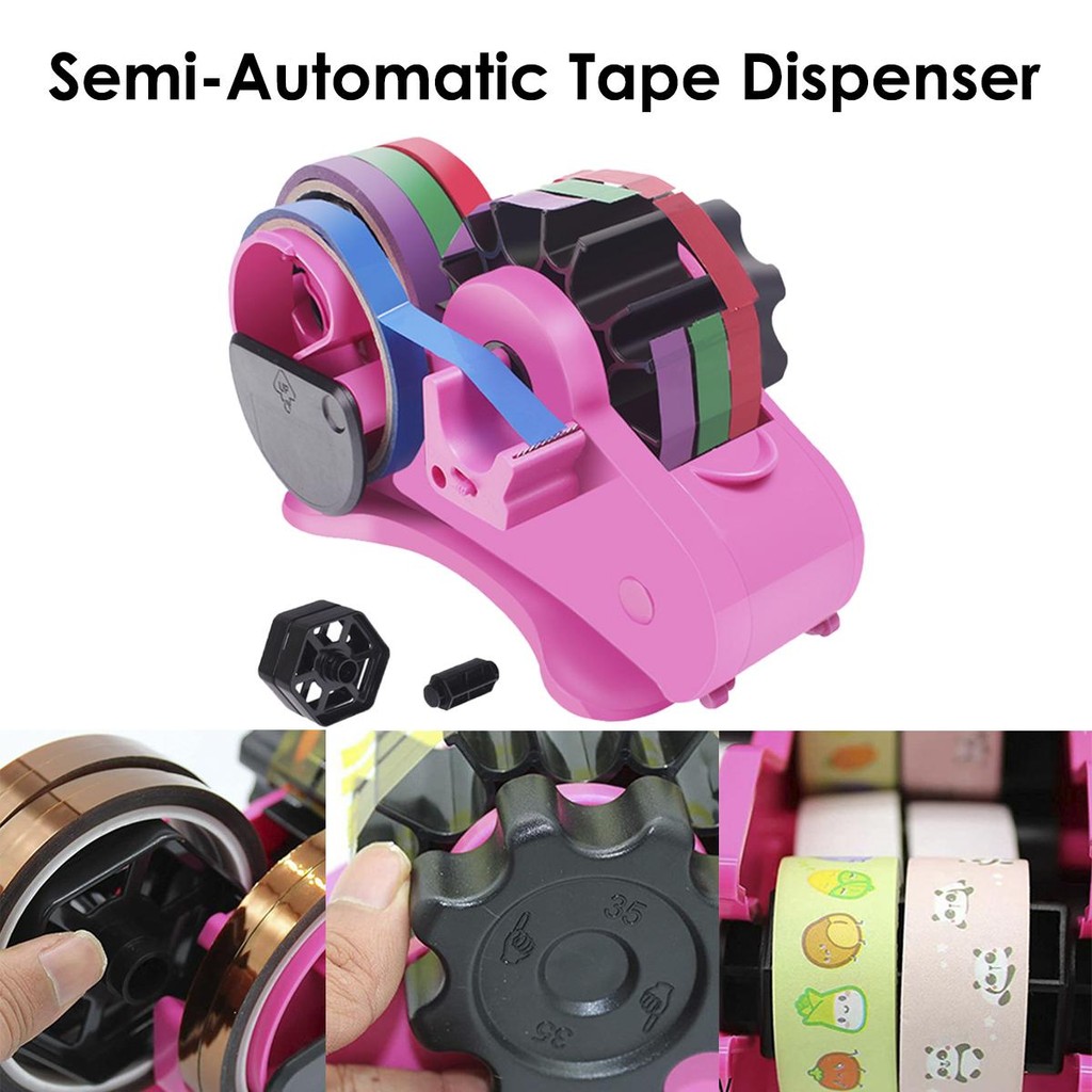 Semi-Automatic Tape Dispenser Multi-roll Cutting Reusable Thermal Tape ...