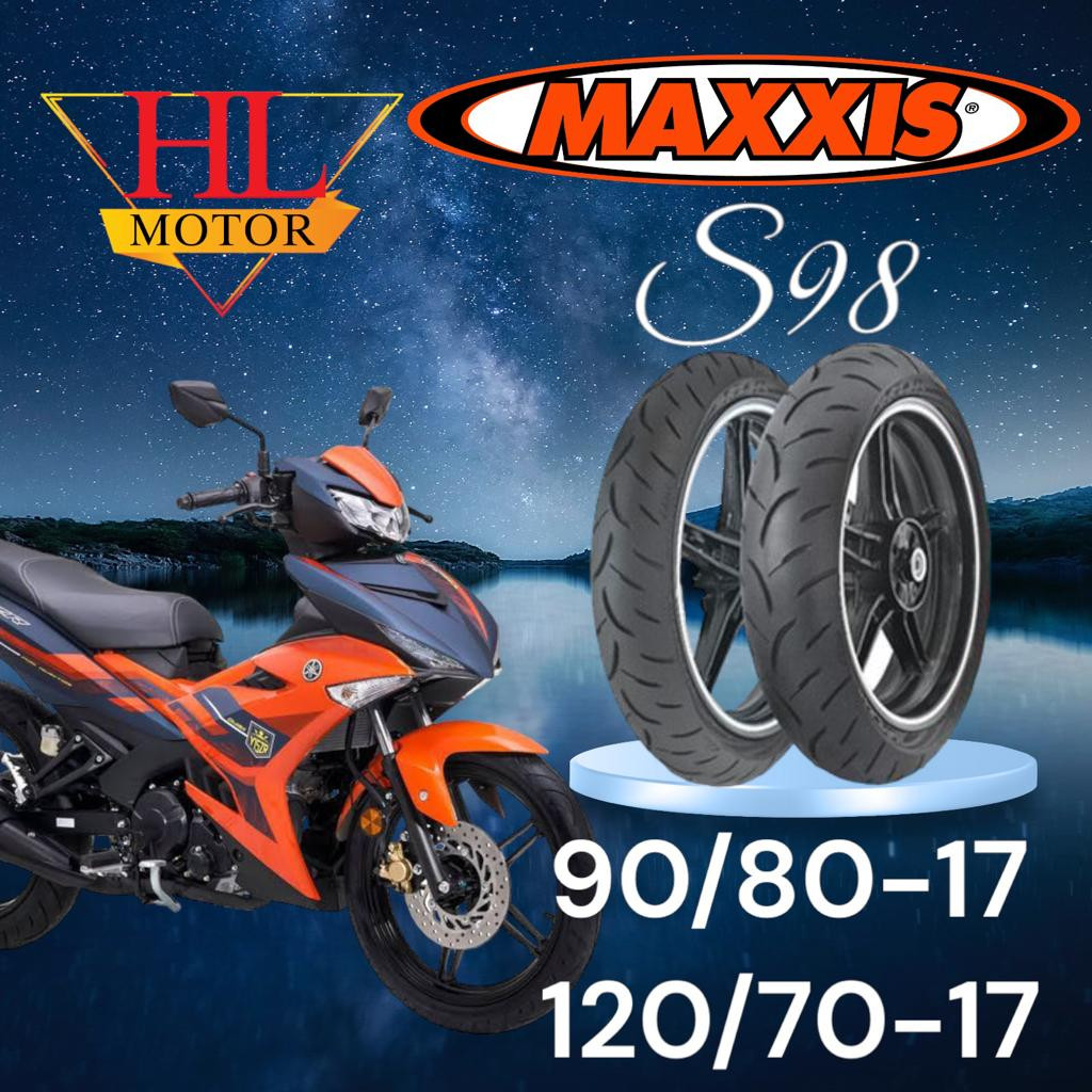 TAYAR MAXXIS YAMAHA Y15ZR STANDARD 90/80-17 & 120/70-17 DIAMOND ...