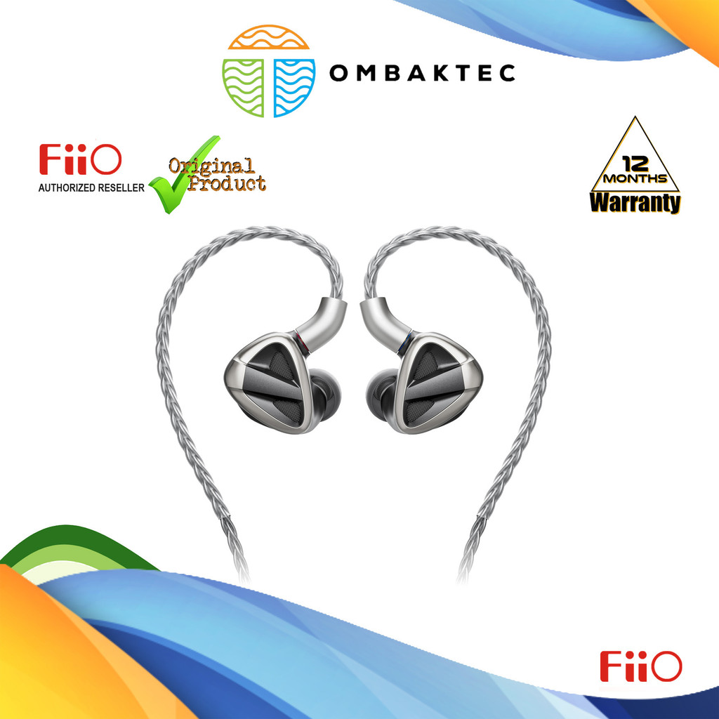 FiiO FH19 In-Ear Monitors 2 Dynamic 6 BA 8 Drivers Earphones IEM ...