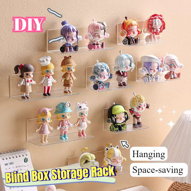 Wall Mounted Blind Box Display Rack Acrylic Display Stand for Toys ...