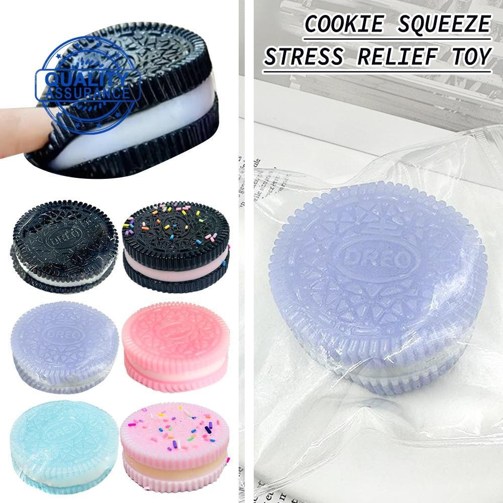 Oreo Cookie Squeeze Stress Relief Toy Biscuit Pinch Gifts Music Mud ...
