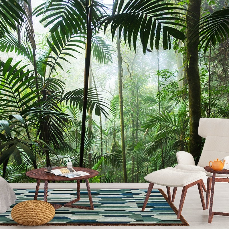 Tropical Rainforest Forest Photo Wallpaper Home Decor Natural Scenery ...