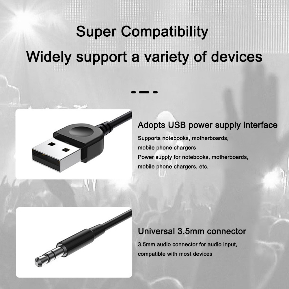 USB Wired Speaker with RGB Lights Wired Volume Control for PC Computer ...