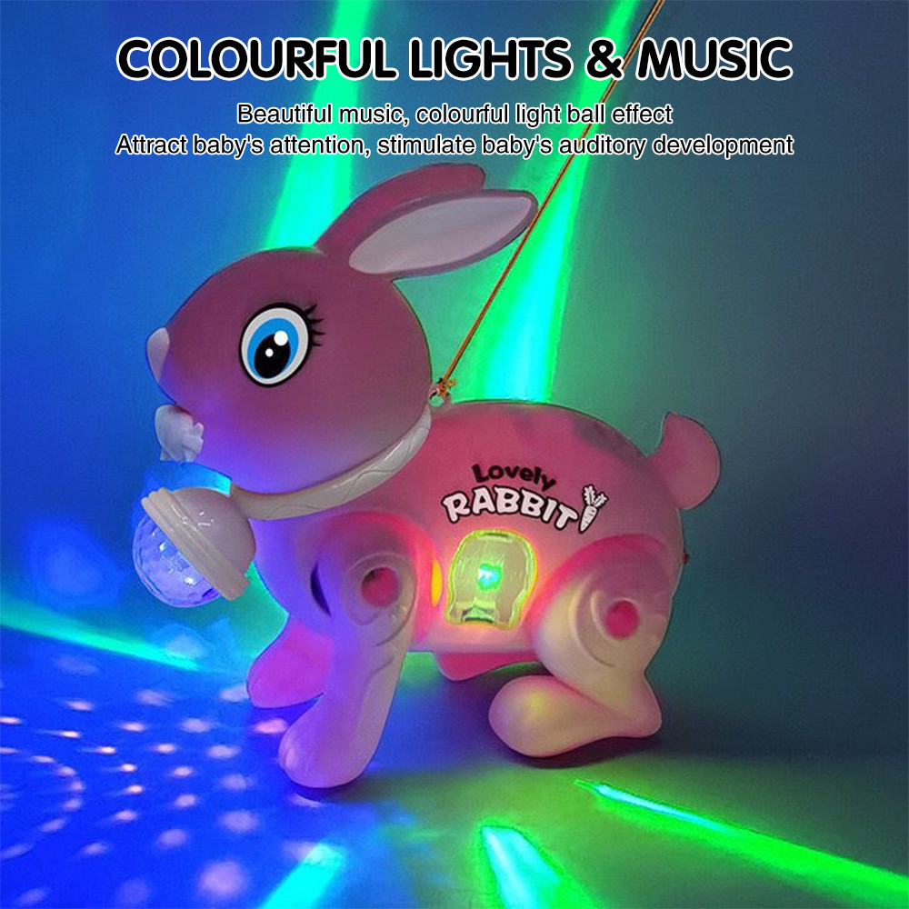 Electronic Walking Rabbit Toy, Little Rabbit Walking, Cartoon Music ...