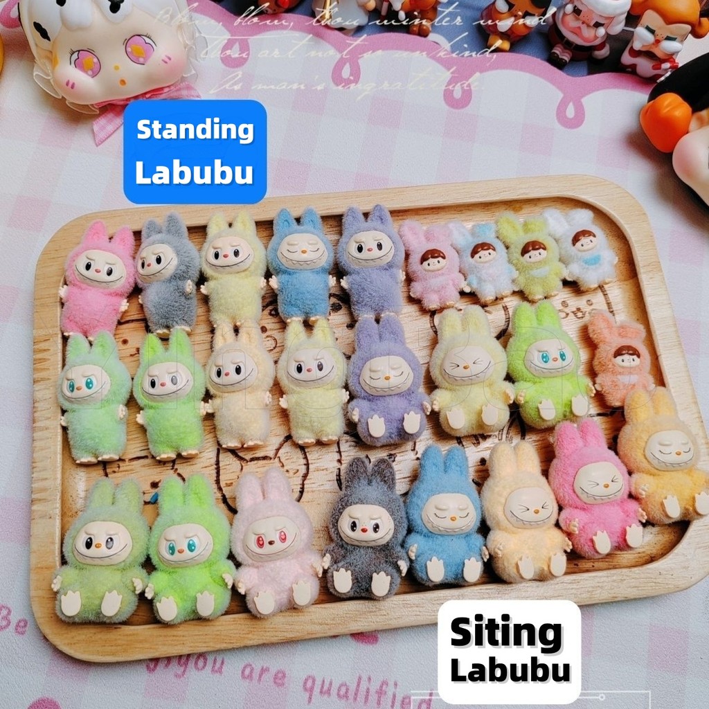 5Pcs Mini Labubu Standing And Sitting Posture Doll Cute Toy Desktop ...