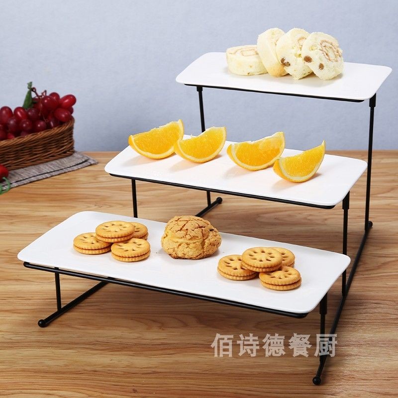 Buffet Display Stand Creative Three-Tier Snack Stand Tea Break Cold ...
