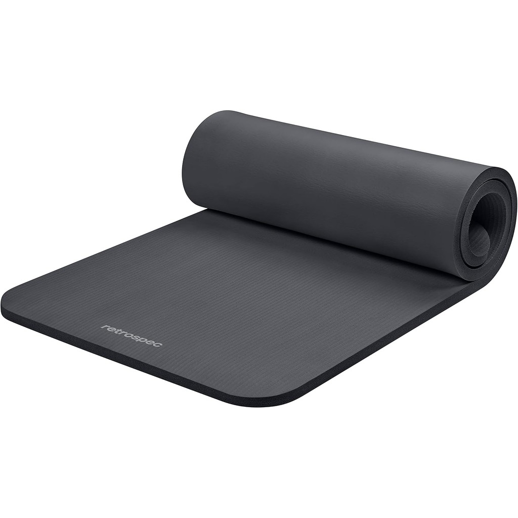 Tikar Yoga Retrospec Solana 1" Tebal Dengan Tali Pembawa Nilon untuk ...