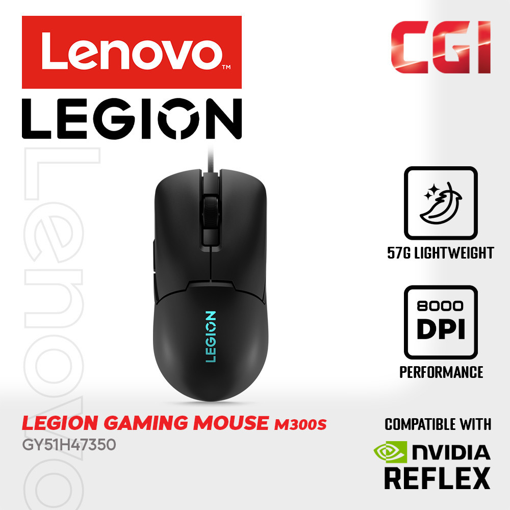 Lenovo Legion M300s 8000 DPi Ultralight Wired Gaming Mouse - GY51H47350 ...
