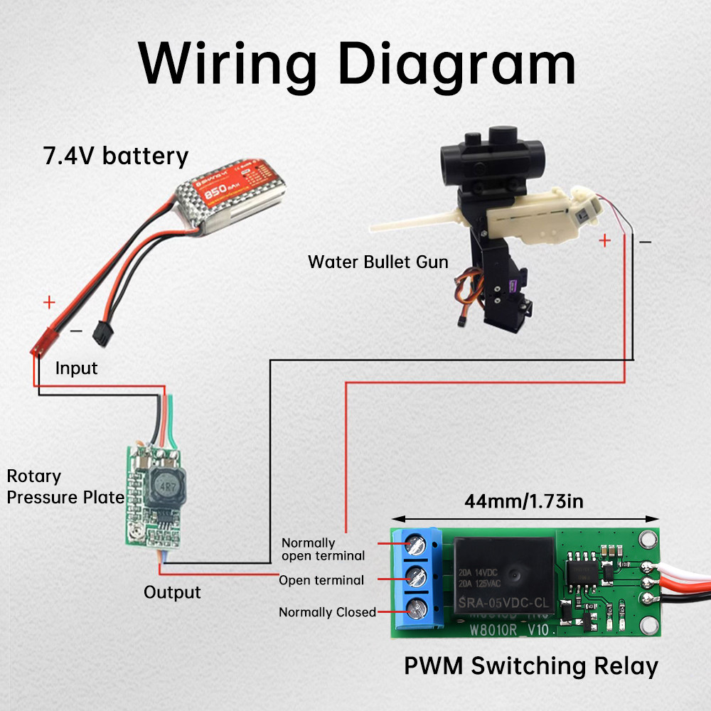 DIYMORE Aeromodelling Car RC Relay Wide Voltage 5-12V PWM Switch Aerial ...
