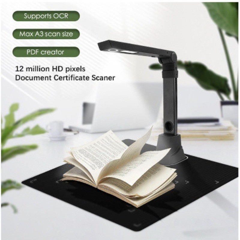 12 million HD pixels Document Certificate Scaner Office Contract ...