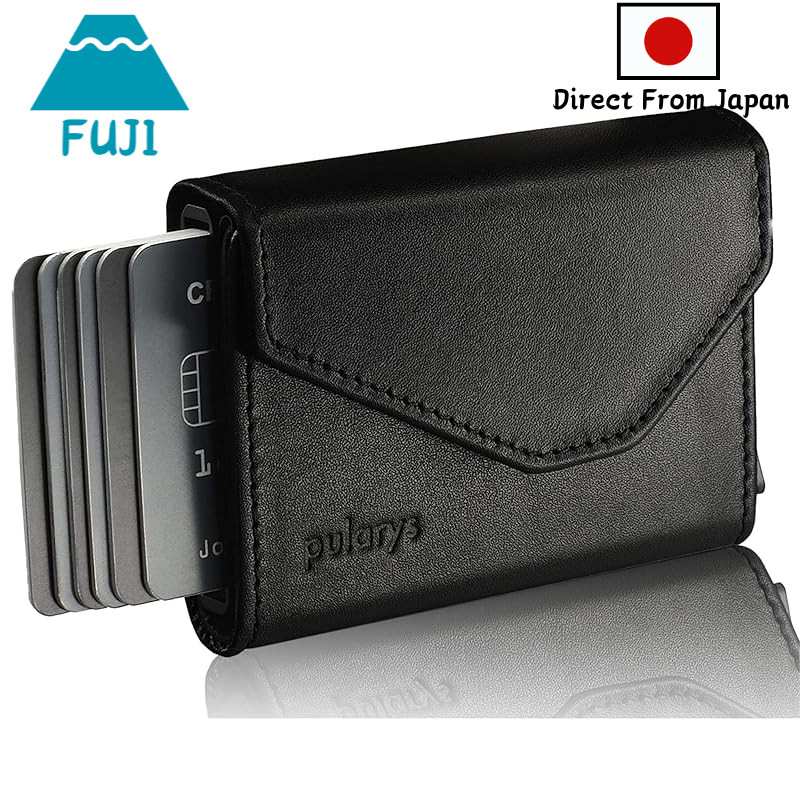 "Luxury Leather Compact Wallet - Pularys RAVEN RFID Wallet in Handheld ...