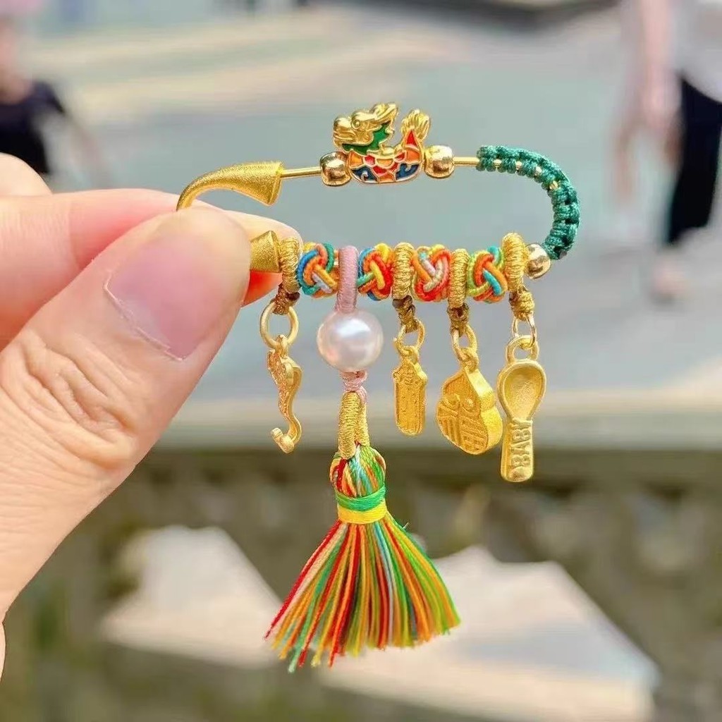 [Suisui An'an] Pin Brooch High-End Niche Multicolored Dragon Boat ...