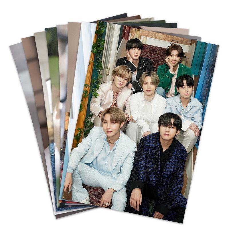 BTS Poster Set - 8PCS K-Pop Wall Decor with Photocard-Style Wallpapers ...