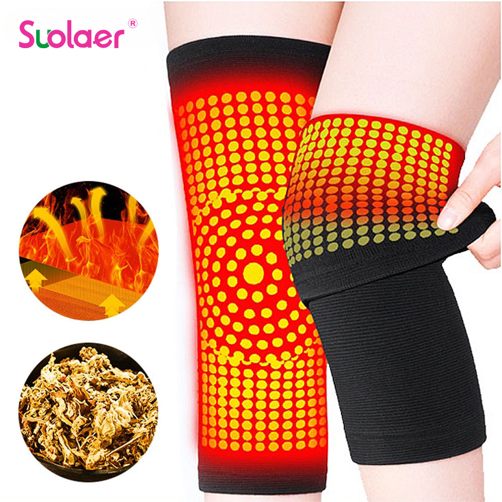 Suolaer Knee Pads Self Heating Four Sided Elasticity To Keep Warm Legs ...
