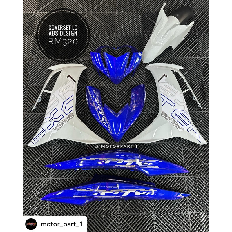 COVER SET LC 135 V8 FI EXITER AEROX BIRU READY STOCK | Shopee Malaysia