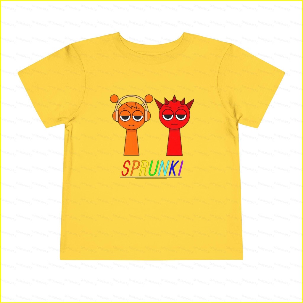 BX Incredibox Sprunki game summer T-shirt Anime Short Sleeve Top for ...