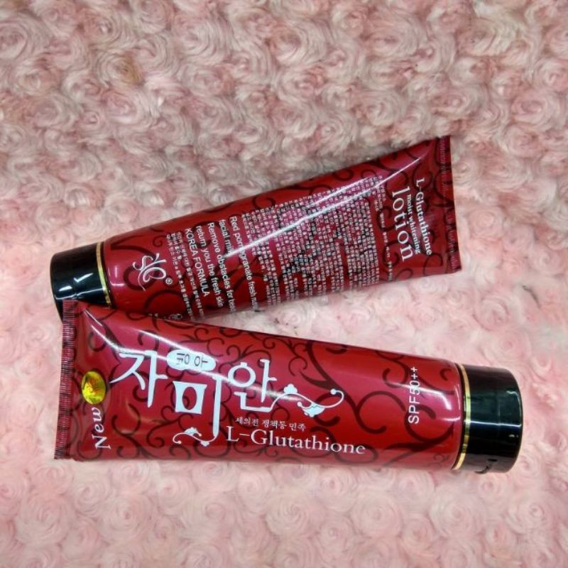 Lotion L-Glutathione Red Lotion spf50 original korea | Shopee Malaysia