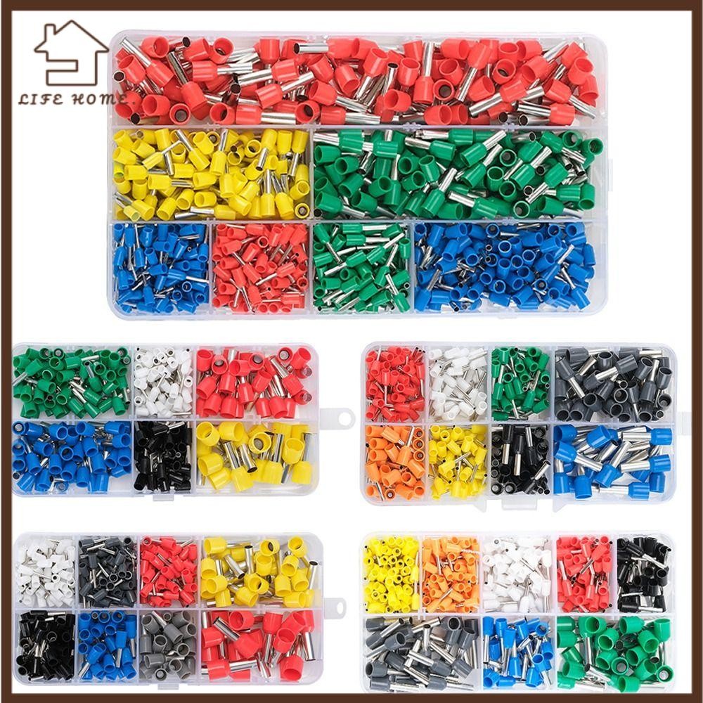 YELGIRL Cable End Crimps Ferrule, Insulated Box Set Wire Ferrules ...