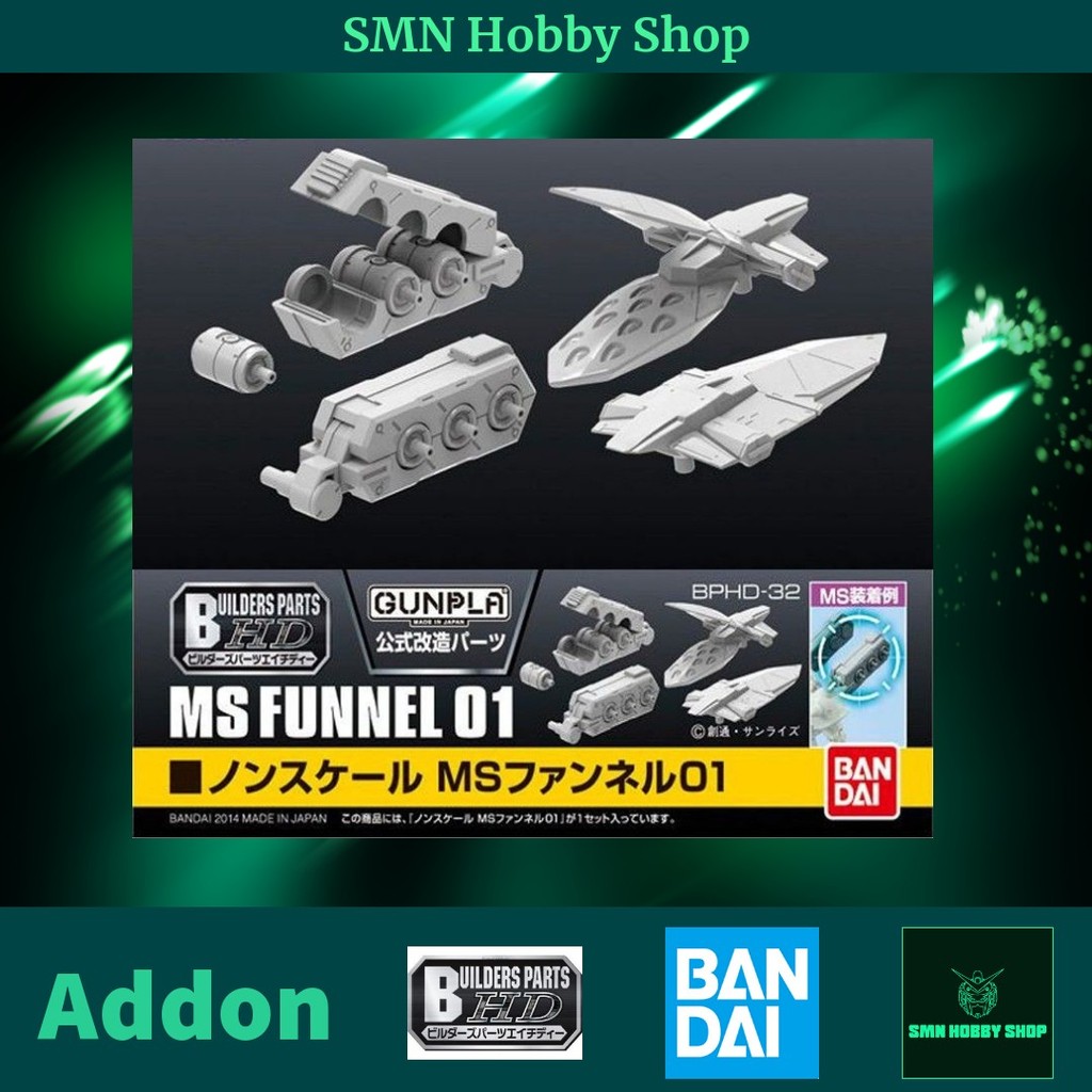 HG 1/144 MS Funnel 01 Addon Weapon & Backpack [Builders Parts HD ...