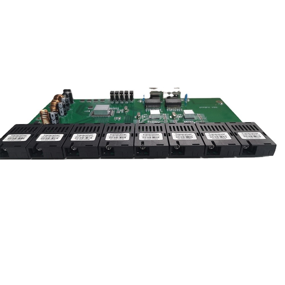 Wanglink-Ethernet Switch PCB Board, 8-Port 100Base-FX + 2-Port 10/100 ...