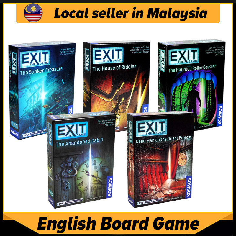 EXIT Board Game Card-Based At-Home Escape Room Game The House of Riddles/The Abandoned Cabin ...