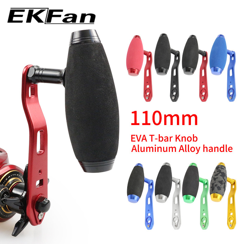 EKFAN 110MM CNC Aluminum Alloy EVA T-bar Knob Baitcasting Fishing Reel ...