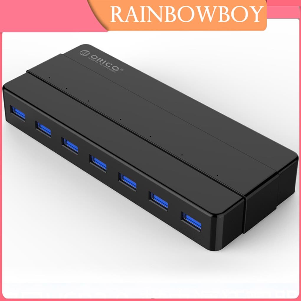 ORICO USB HUB 7/4 Port USB 12V with Adapter Splitter USB Speed Power ...
