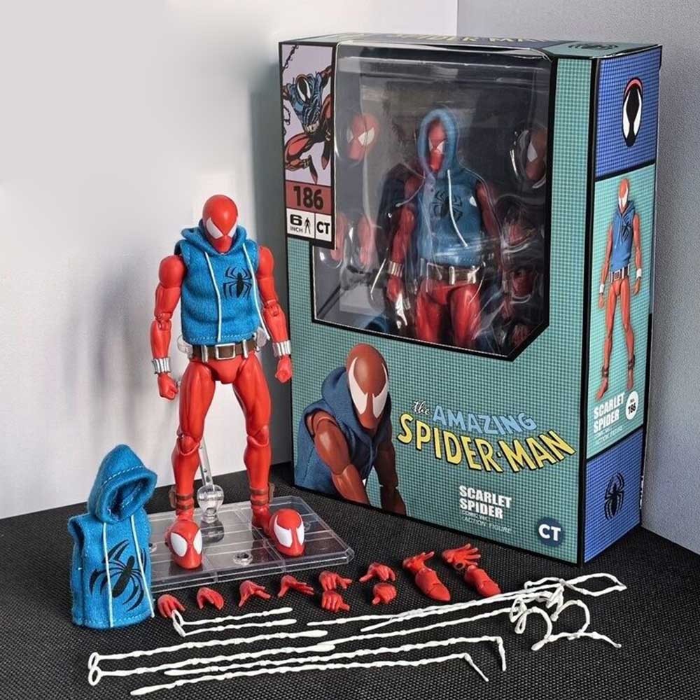 New CT Toys MAFEX No.186 Scarlet Spider Comic Ver. Spider-Man Action ...