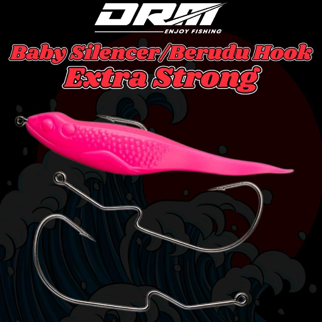 「DRM」Long Handle Extra Strong Crank Hook Baby Silencer/Tadpole Berudu ...