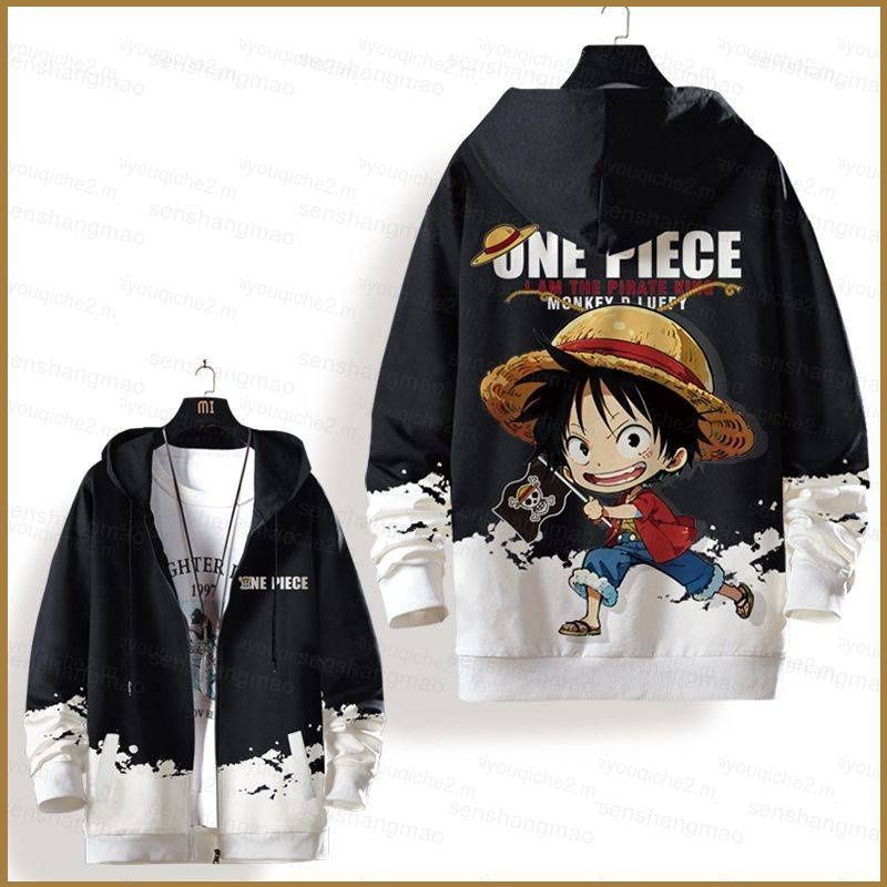 Anime ONE PIECE Jacket Unisex 3D Coat Cosplay Luffy Chopper Long Sleeve ...