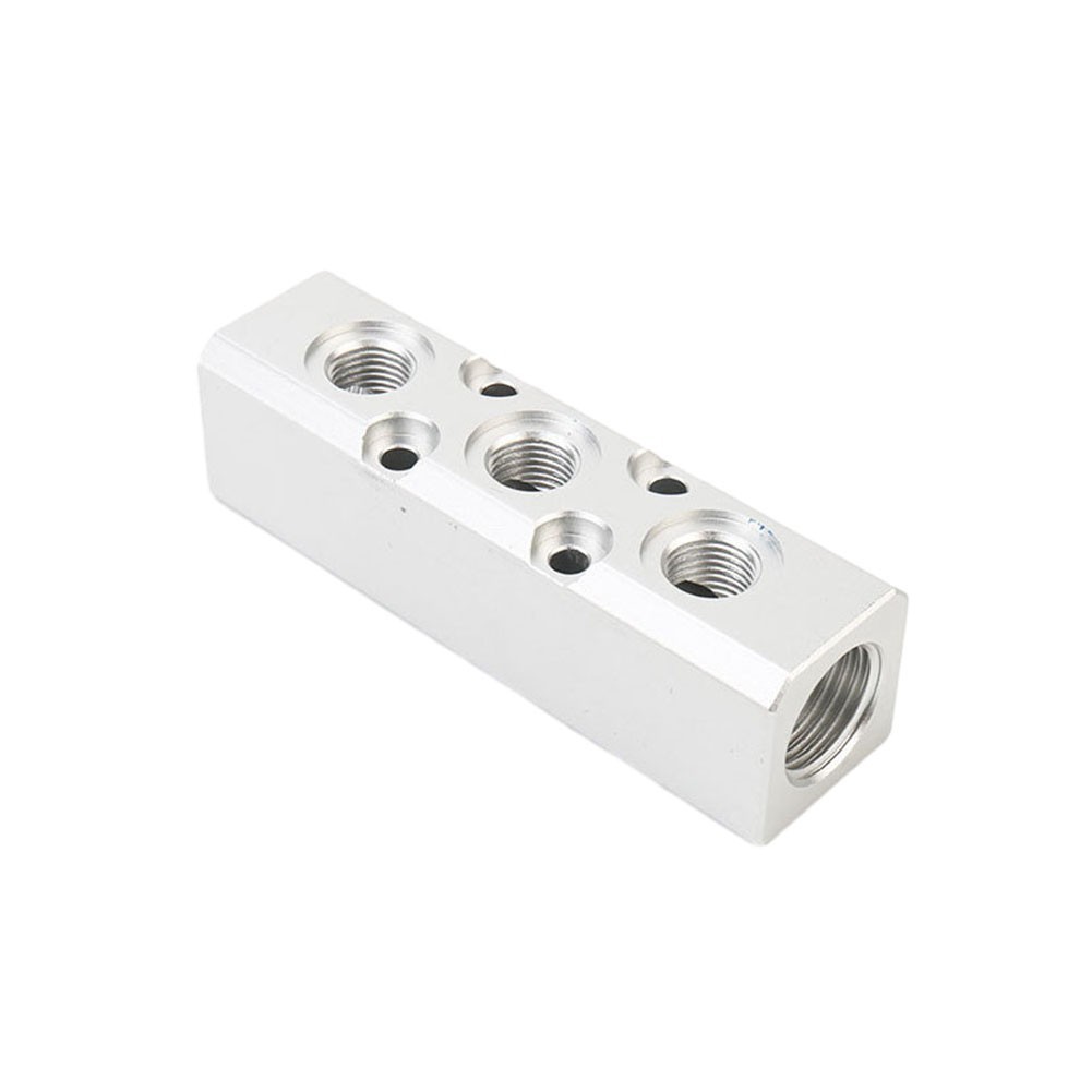 Aluminum Air Hose Inline Manifold Block Splitter G1/4 Threaded Manifold ...