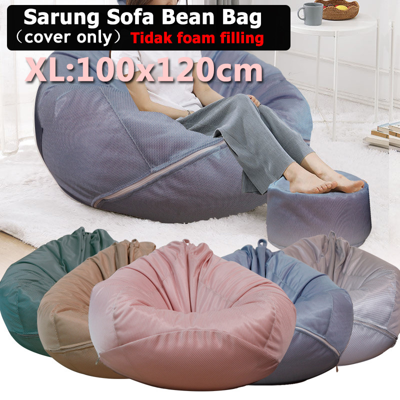 100x120cm Ice Silk Cover sofa bean bag sofa Cover bean bag size motif ...