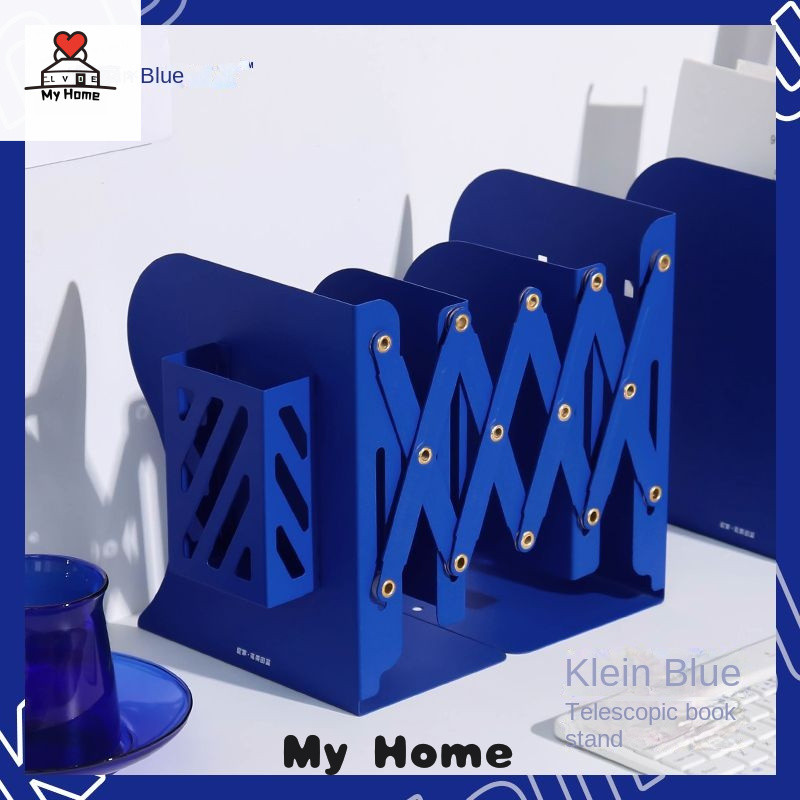 [My Home] Nijia x Klein Blue Retractable Bookend ins Metal Student ...