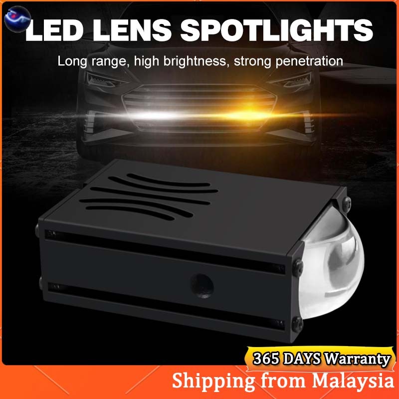 Mini Matrix Laser Headlights for Car Grille Lights Yellow and White LED ...