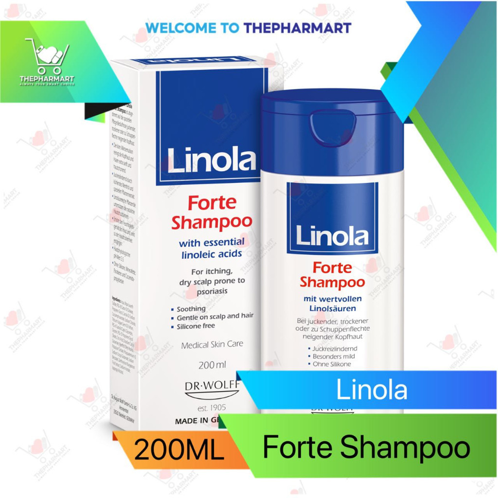 Linola Forte Shampoo (200ML) for itchy, dry and irritated scalp ...