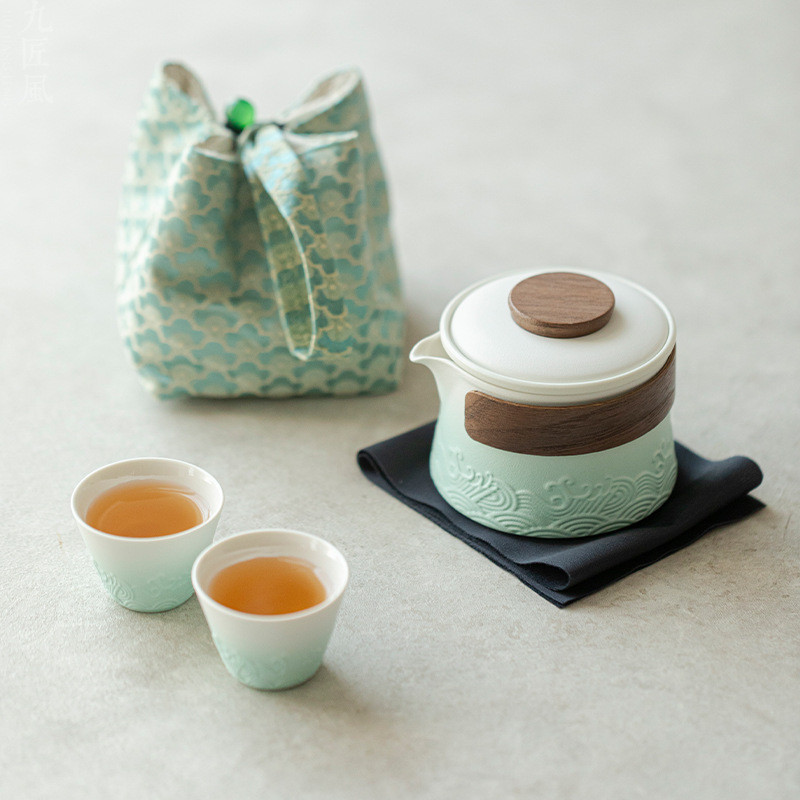 Tea Set Travel Tea Set Portable Tea Cup Ceramic Tea Set | Shopee Malaysia
