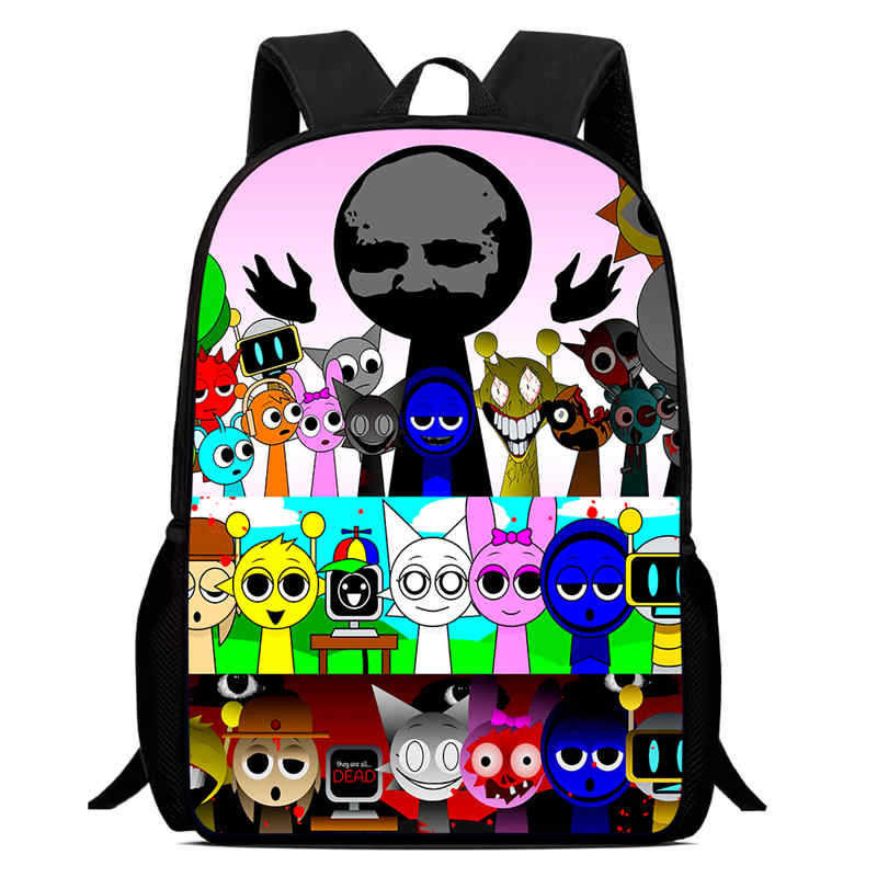 Sprunki Incredibox Sprunki Backpack 16inch For Kids | Shopee Malaysia