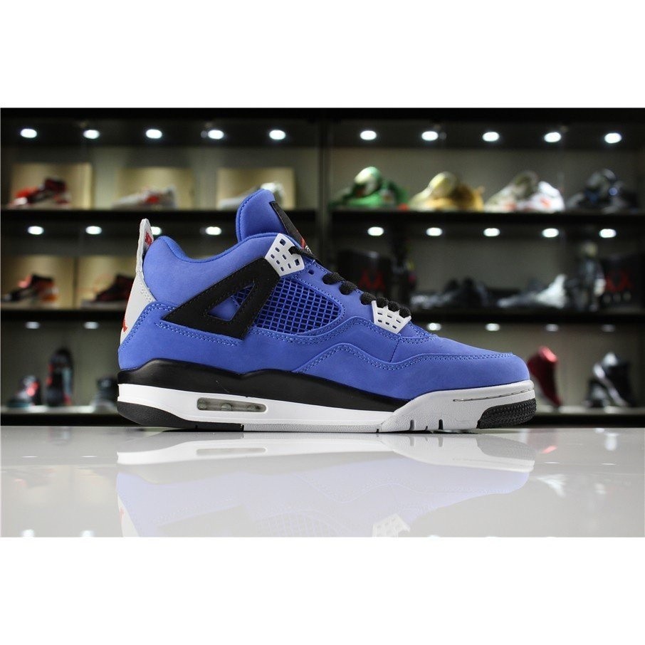 Eminem murah X Air Jordan 4 encore biru/hitam-kelabu/merah 314254-704 ...