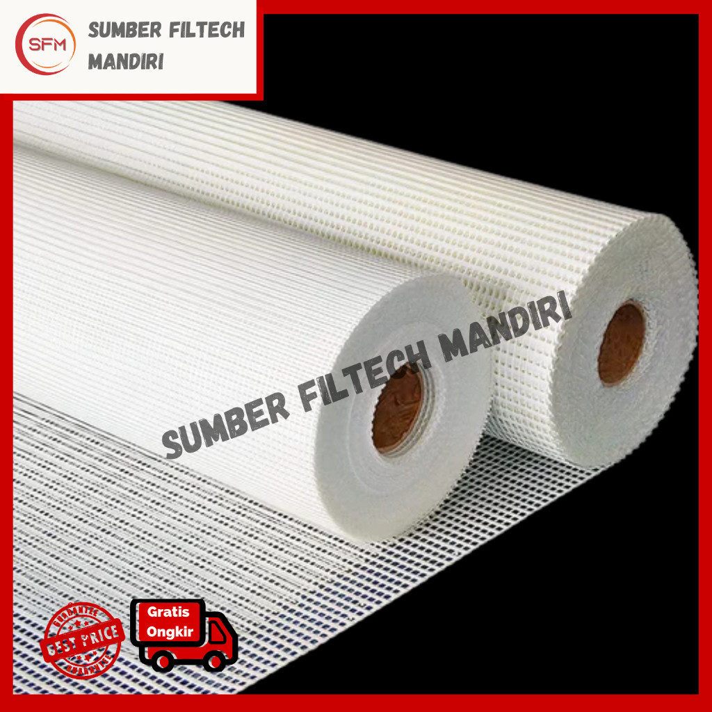 Fiber Glass Mesh Waterproof Net 5mm (1m x 50m) Fiberglass Net Fiber ...