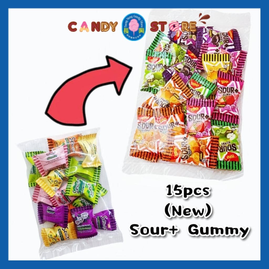 Lot 100 Sour+ Assorted Flavoured Gummy 15pcs | Shopee Malaysia