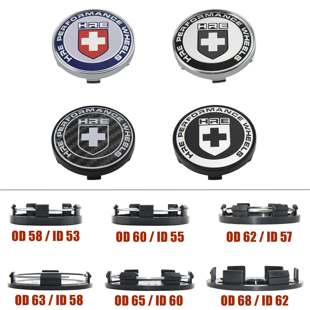 HRE Sport Rim Cover Cap 58mm Wheel Cap 60mm 62mm Wheel Hub Caps 63mm ...