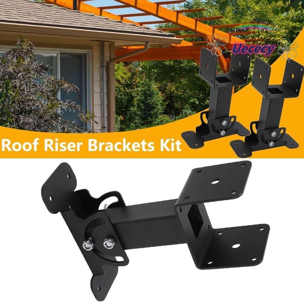 UECECY 1 Pack Riser Brackets, 180 Degree Heavy Duty Roof Brackets, Tilt ...