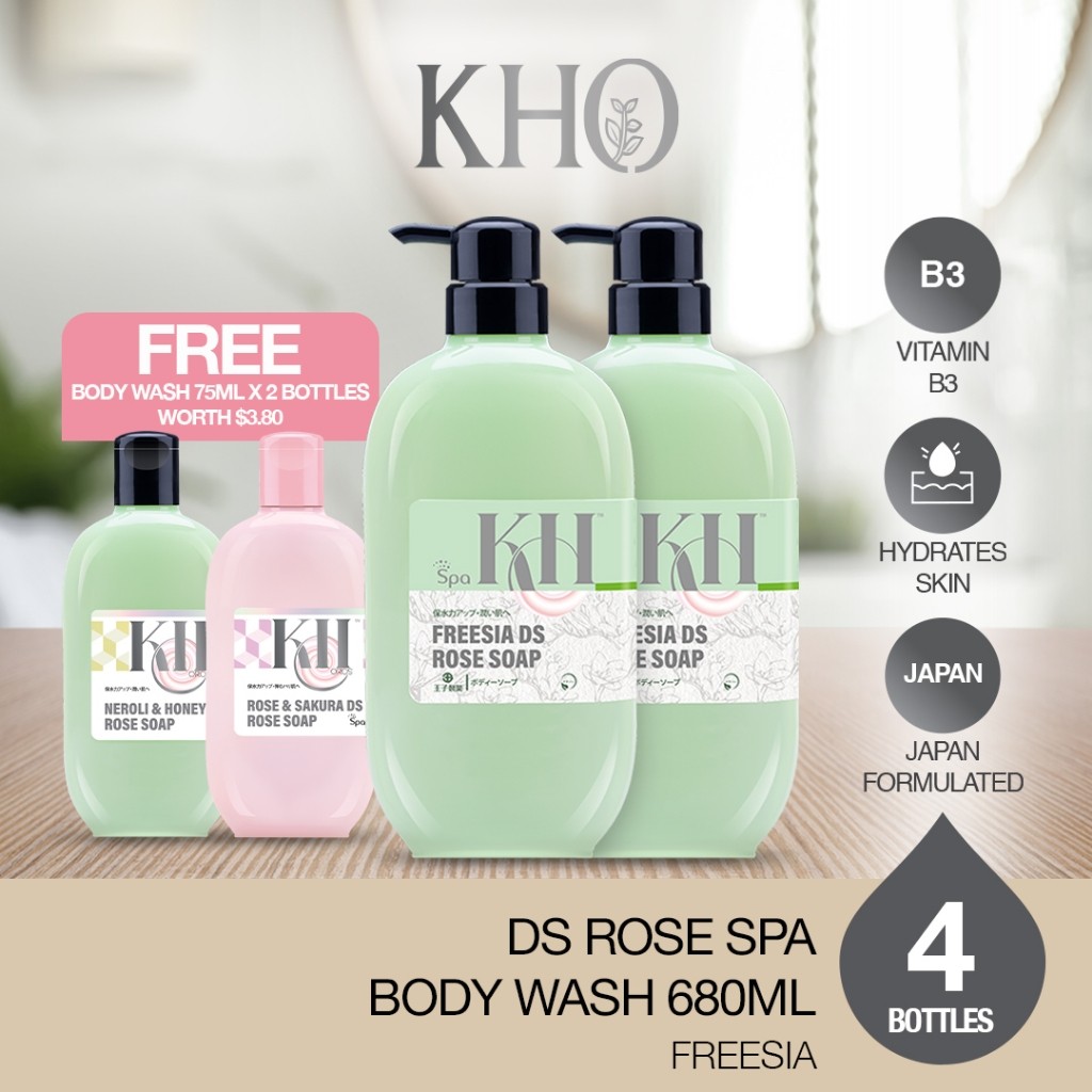 KHO Spa Body Wash 680ml x 2 Botol PERCUMA 75ml x 2 Botol OHGY | Shopee Malaysia