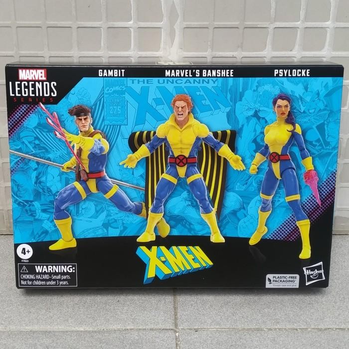 HASBRO MARVEL LEGENDS 3-PACK X-MEN GAMBIT BANSHEE PSYLOCKE XMEN 3PACK - as pictured, according ...