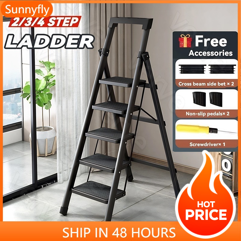 2025 New Ladder Handrail ladder Folding ladder 3/4/5/6 Man ladder ...