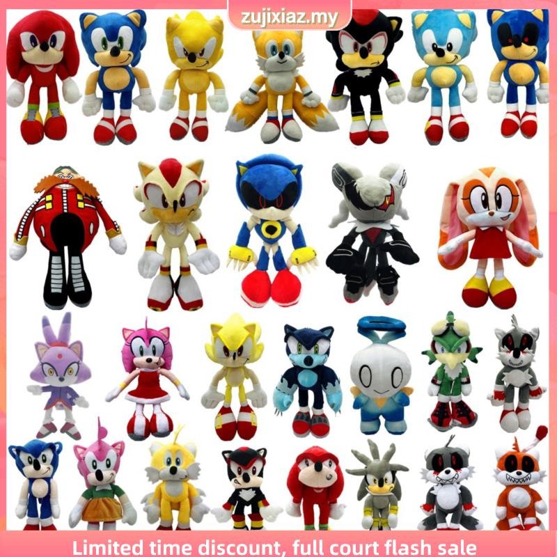 20cm-48cm super sonic sonic plush mainan sonic patung sonic super sonic ...