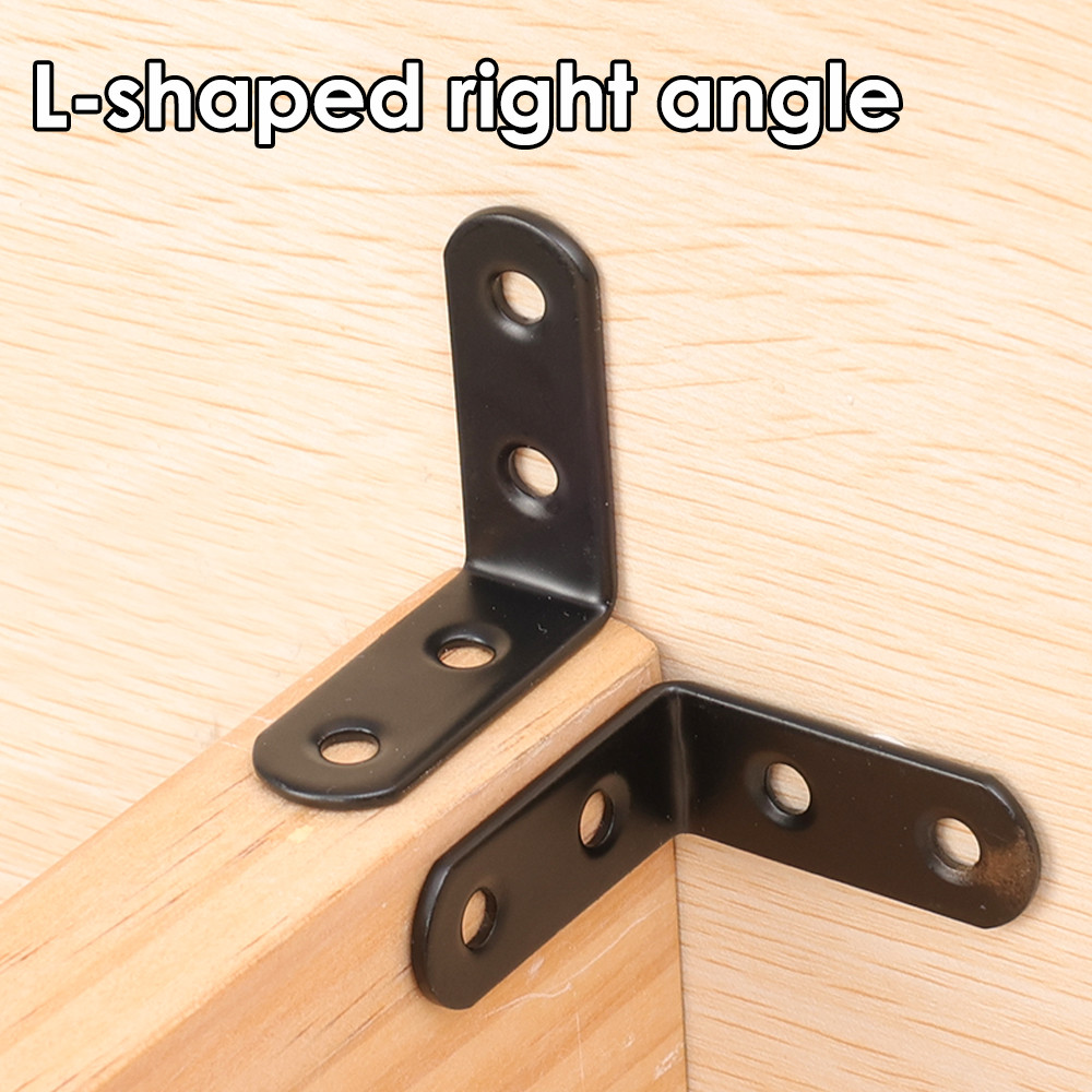 10Pcs 304 Stainless Steel 90 Degree Angle L Shaped Bracket, 40mm X 40mm ...