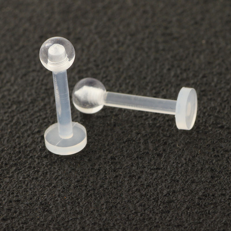 1 Pc Transparent Acrylic Anti-allergy Navel Pins Are Available In ...