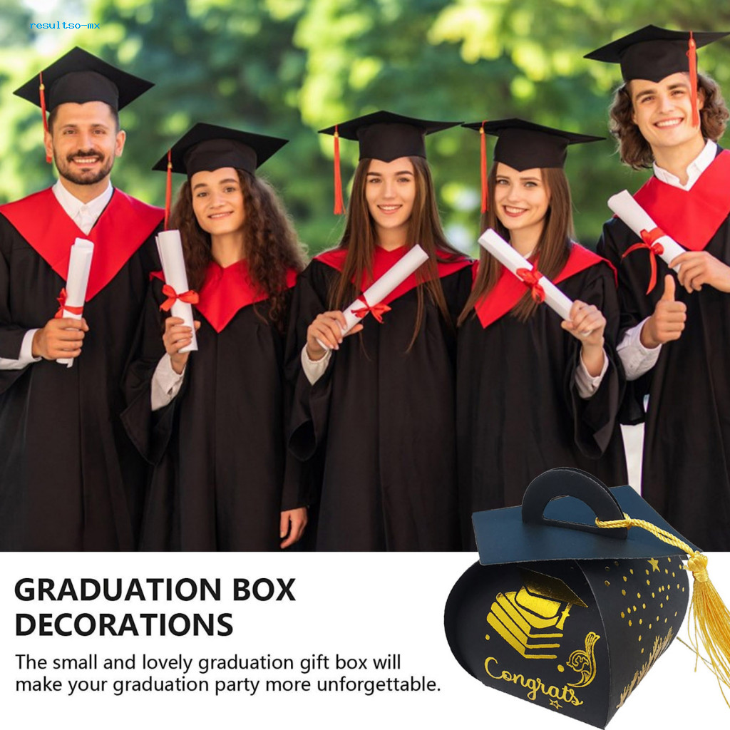 Graduation Hat Party Favor Graduation Cap Treat Box Class of 2025 ...